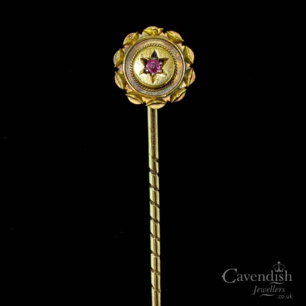 Charming 15ct Gold And Ruby Tie Pin - Other from Cavendish Jewellers Ltd UK